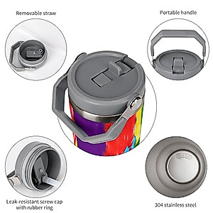 SYJTGDE Large Capacity Car Cup Paint Splatter Backdrop Fashionable Upgrade Car Cup Advanced And Beautiful Travel Cup