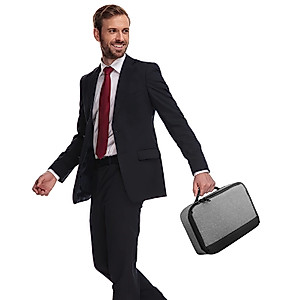 ELEPHAS Projector Case, Projector Carrying Bag with Accessories Pockets (12 x 7.5 x 4 Inches), Grey