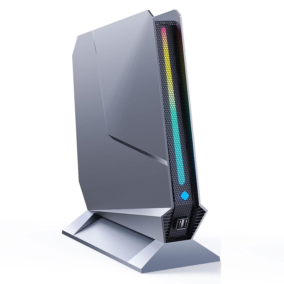 TOPGRO T1 Mini Gaming PC 12th Gen Core i7-12700H/RTX3050 8G GDDR6, Mini Computers(14C/20T, up to 4.7GHz)32GB DDR4, 1TB PCIe4.0 SSD, Mini Desktop PC Win11 Pro,RGB Lights, WiFi6E/BT5.3/2.5G LAN/USB-C/4K