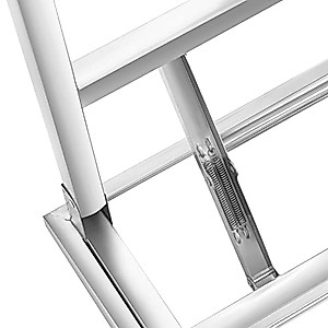 Small Stainless Steel Folding Table, Portable Camp Picnic Party Dining Table No Assembly Sturdy Small Folding Desk (36" x 24")…