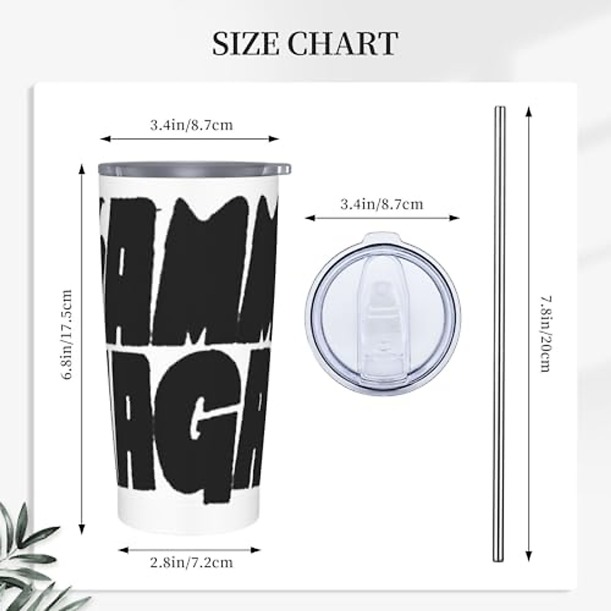 LAZHANG Sammy Music Hagar Stainless Steel Insulated Car Sippy Cup With Lid Travel Mug for Cold Hot 20 oz