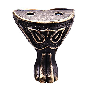 4Pcs Antique Brass Box Legs Feet Corner Protector Zinc Alloy Gift Box Jewelry Wood Case Decorative Feet Leg Metal Corner Protector Furniture Fittings