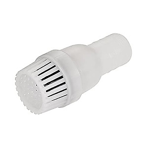 uxcell Foot Valve, G1 Thread Filter Strainer Check Valve for Home Garden Water Well Pump Pool, PVC, White