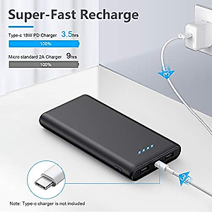 LanLuk Portable Charger Power Bank, 26800mAh Quick Phone Charge 3.0 Fast Charging Power Delivery External Battery Pack 3 Output & 2 Input Type-C Power Banks Compatible with iPhone 12/11, Samsung,ect.