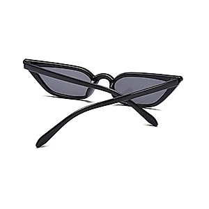 W&Y YING Small Cat Eye Sunglasses for Men and Women Skinny Retro Frame Y2K Shades Trendy Fun Fashion Glasses