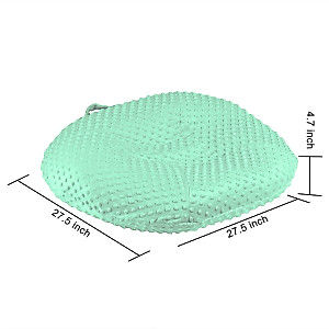 Removable Slipcover for Newborn Lounger, Super Soft Premium Plush Dot Baby Lounger Cover, Ultra Comfortable, Safe for Babies, Fit 18 x 18 x 7 inches Lounger (Gray)