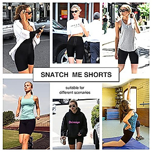 FeelinGirl Workout Shorts Butt Lifting Booty Shorts Waist Trainer High Waisted Thigh Slimmer Athletic Running Gym Yoga Active Shorts Black XL