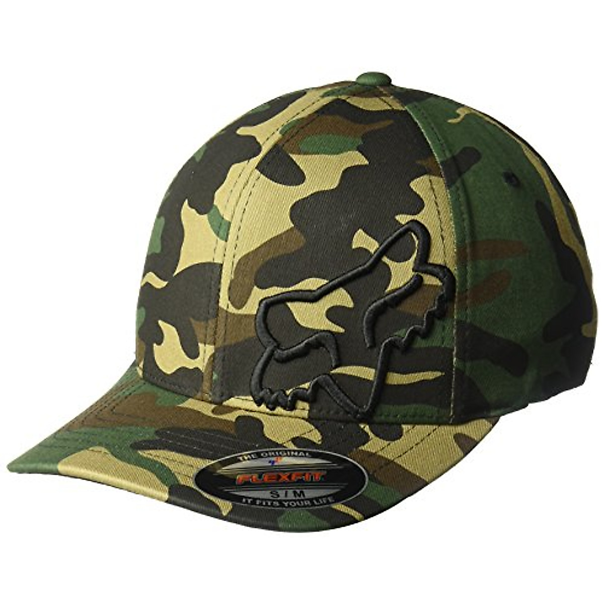 Fox Racing mens Flex 45 Flexfit Hat Baseball Cap, Camo, Small-Medium
