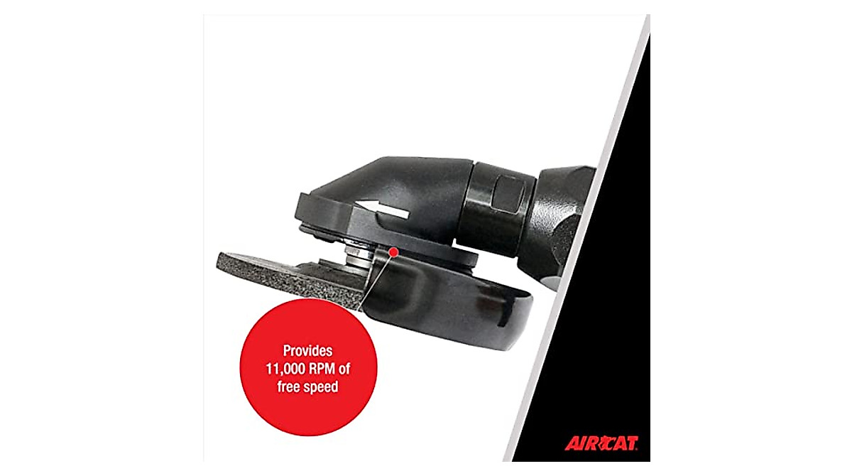 AIRCAT 6340-A: Powerful 1 HP Angle Grinder at 11,000 RPM