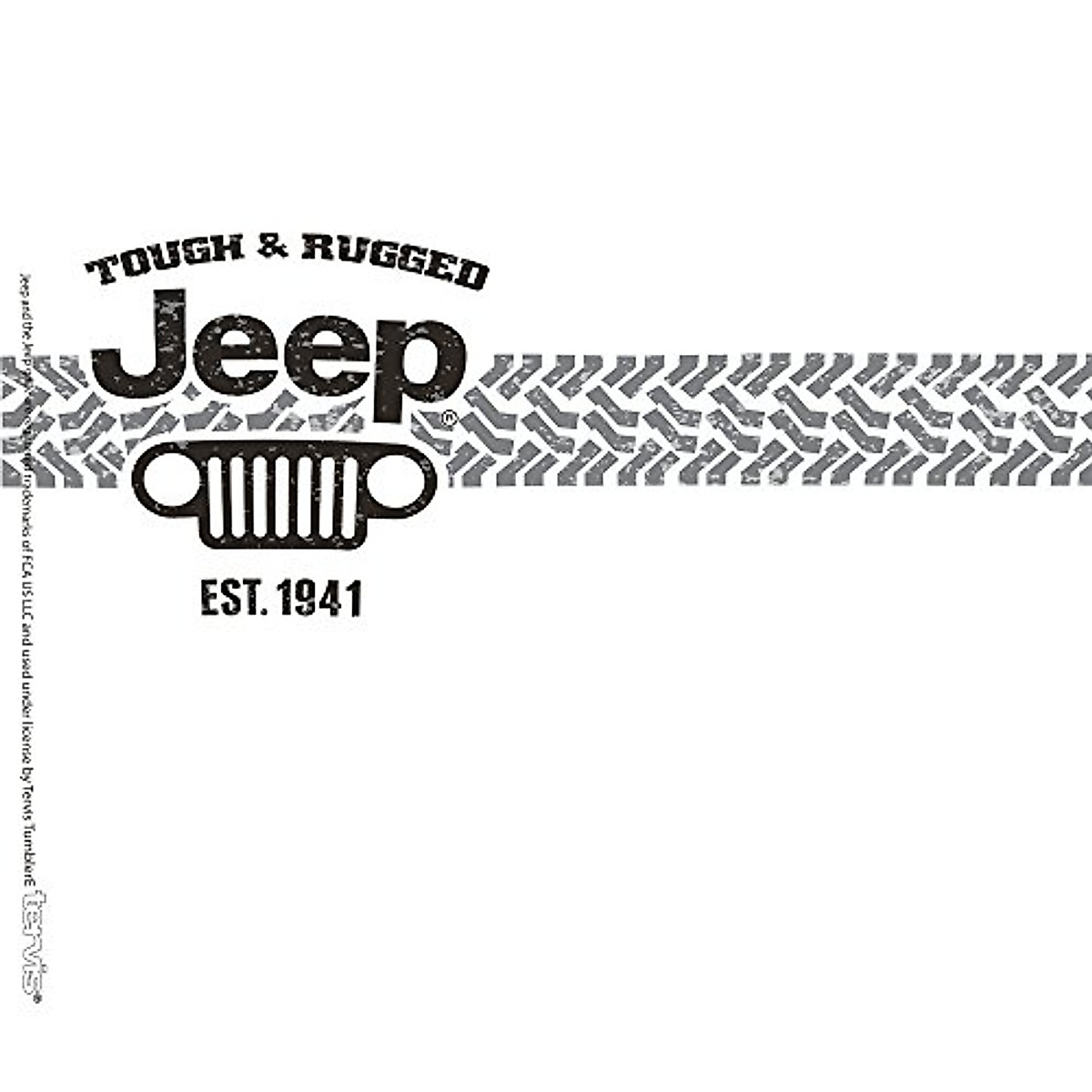 Tervis Jeep Made in USA Double Walled Insulated Tumbler Travel Cup Keeps Drinks Cold & Hot, 24oz Water Bottle, Tough and Rugged