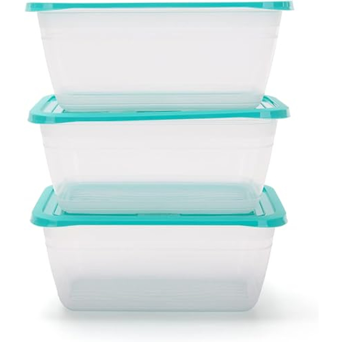 Mintra Home Storage Containers - Assorted Size - 24 Piece Set (Teal)