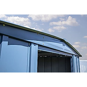 Arrow Classic Steel Storage Shed, 10x14, Blue Grey
