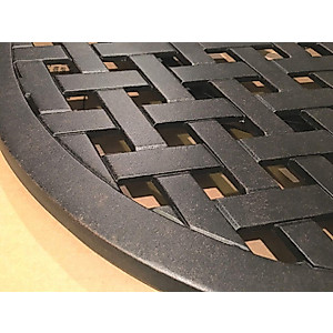 Lazy Susan Turntable 21" cast Aluminum Platform rotates 360 Degrees Bronze