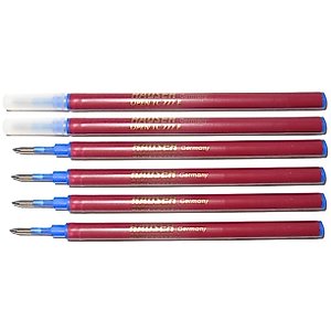 Hauser 777 Rollerball Pen Refills - 6 Pack - Blue