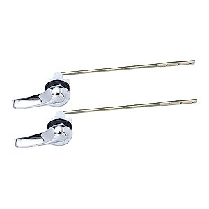 OSALADI 2pcs Old Fashioned The Switch Copper Rod Water Tank Toilet Single Push Flushing Toilet Water Tank Switch Toilet Flush Handle Water case switches Button Toilet Tank Accessory