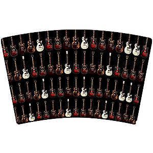 Mugzie MAX 20 Ounce Stainless Steel Travel Mug with Wetsuit Cover - Electric Guitars