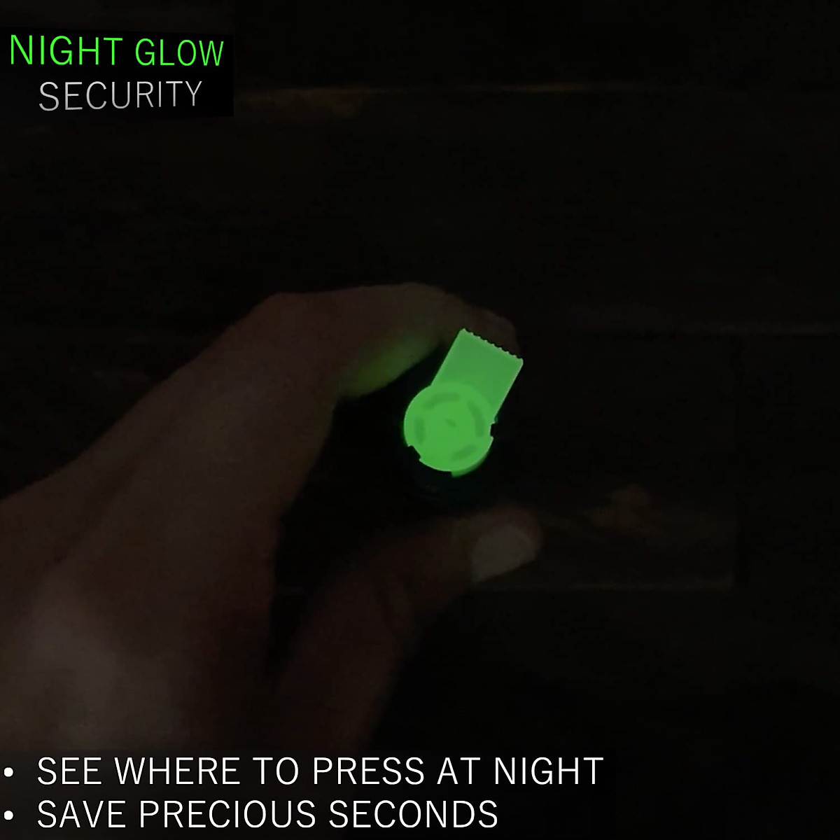 POLICE MAGNUM Small Pepper Spray Self Defense- Max Heat Strength OC- Made in The USA- 3 Pack 3/4oz GID Keyrings (Glow in Dark)