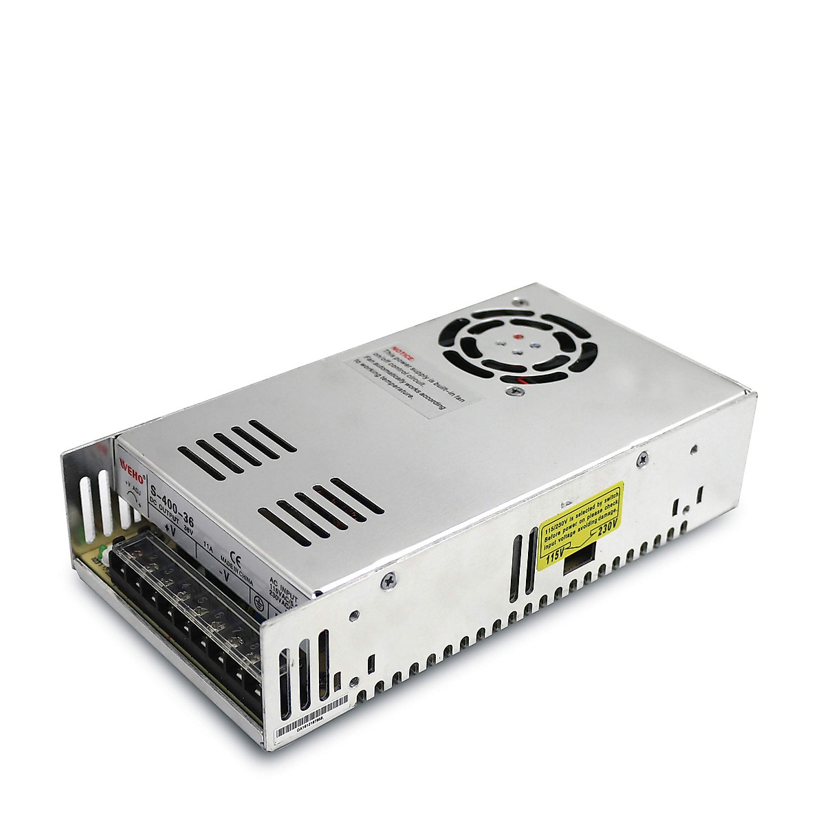 RATTMMOTOR Single Output 400W 36V 11A DC Switching Power Supply Input 115-230V/AC by Switch for LED, Display, Lighting Appliances and Industrial Control Equipment