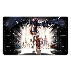 Ygomat Atem Trading Card Game CCG OCG Playmat TCG Duel Mat Free Best Tube/Bag (D_Add Playzones + Bag)