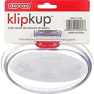 Dexas Klipkup Clip- On Condiment Cup, 1 Cup Capacity, Red