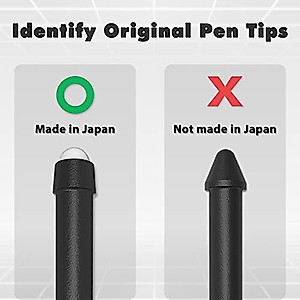 RENAISSER Pen Tips for Surface Pen, Made in Japan, Original HB-Type, Compatible with Microsoft Surface Pro 2017 Pen, Surface Pro 4 Pen, Raphael 520/520C/520BT/530, 3 Packs