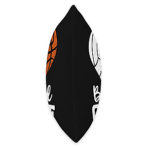 Volleyball Basketball Omie Aug Ball Heart Funny Volleyball Basketball Omie Throw Pillow, 16x16, Multicolor