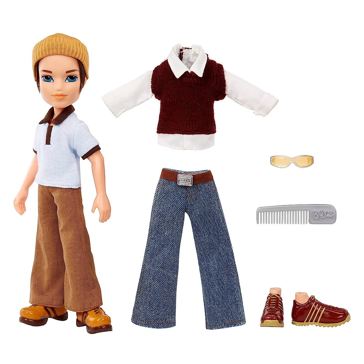 Bratz Original Fashion Doll Koby Boyz Series 3 with 2 Outfits and Poster, Collectors Ages 6 7 8 9 10+