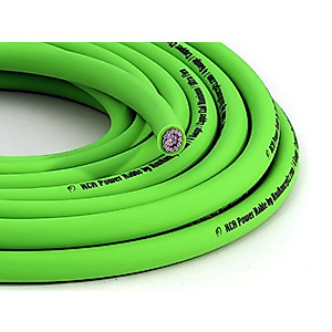 KnuKonceptz KCA Kandy Kable Neon Green 4 Gauge Power Wire (Sold in 10 Foot increments)