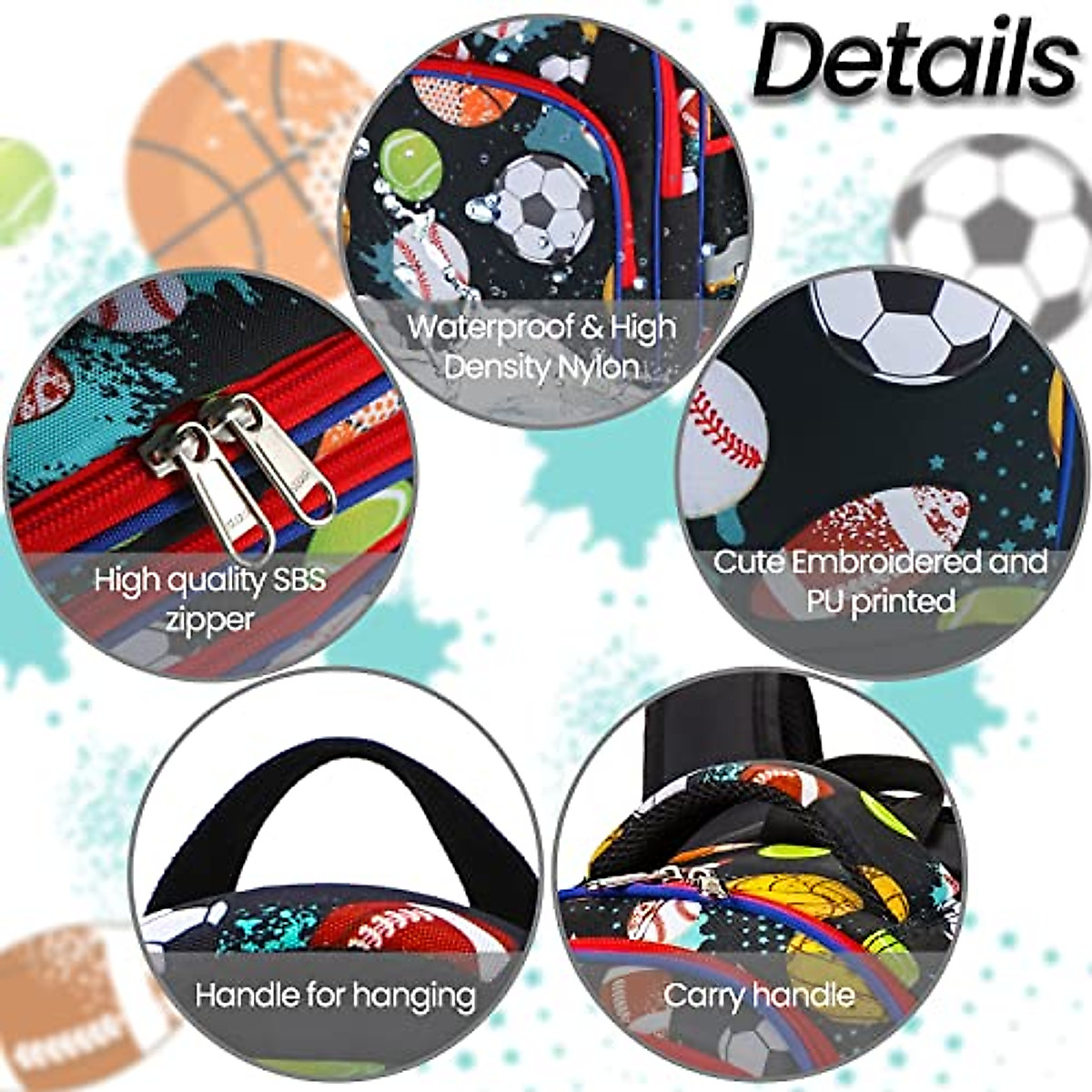 Molovefou Backpack for kindergarten | Preschool Backpack | Kids' Backpack (BALL)