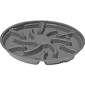 Tough Pans 87093 Dry Lift Water Heater Pan with PVC Adapter, 25" Diameter Black