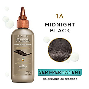 Clairol Professional Beautiful Advanced Gray Solutions 1a Midnight Black, 3 oz
