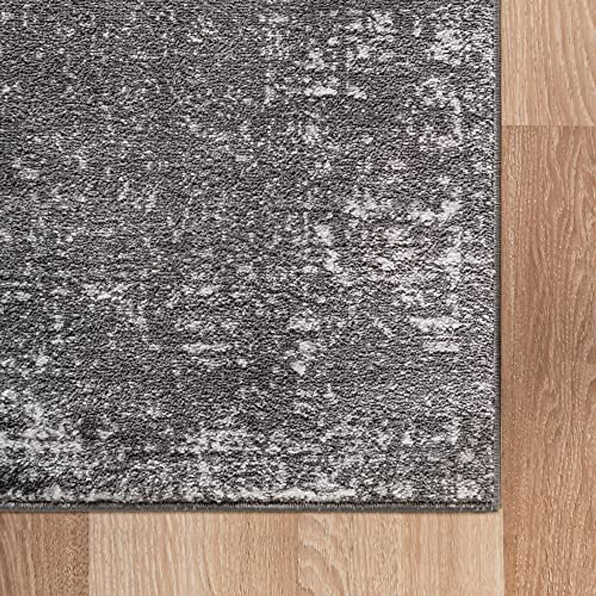 Unique Loom Sofia Collection Area Rug - Casino (2' x 6' 7" Runner, Dark Gray/ Ivory)