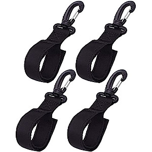 4 Pieces Kayak Paddle Sup Paddleboard Keeper Paddle Clip Paddle Holder Include 4 Pieces D-Ring Patch for PVC Inflatable Boat &Sup Paddleboard (White)