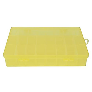 Honio Grids Organizer Box, Removable Plastic Storage Box Clear for DIY Crafts