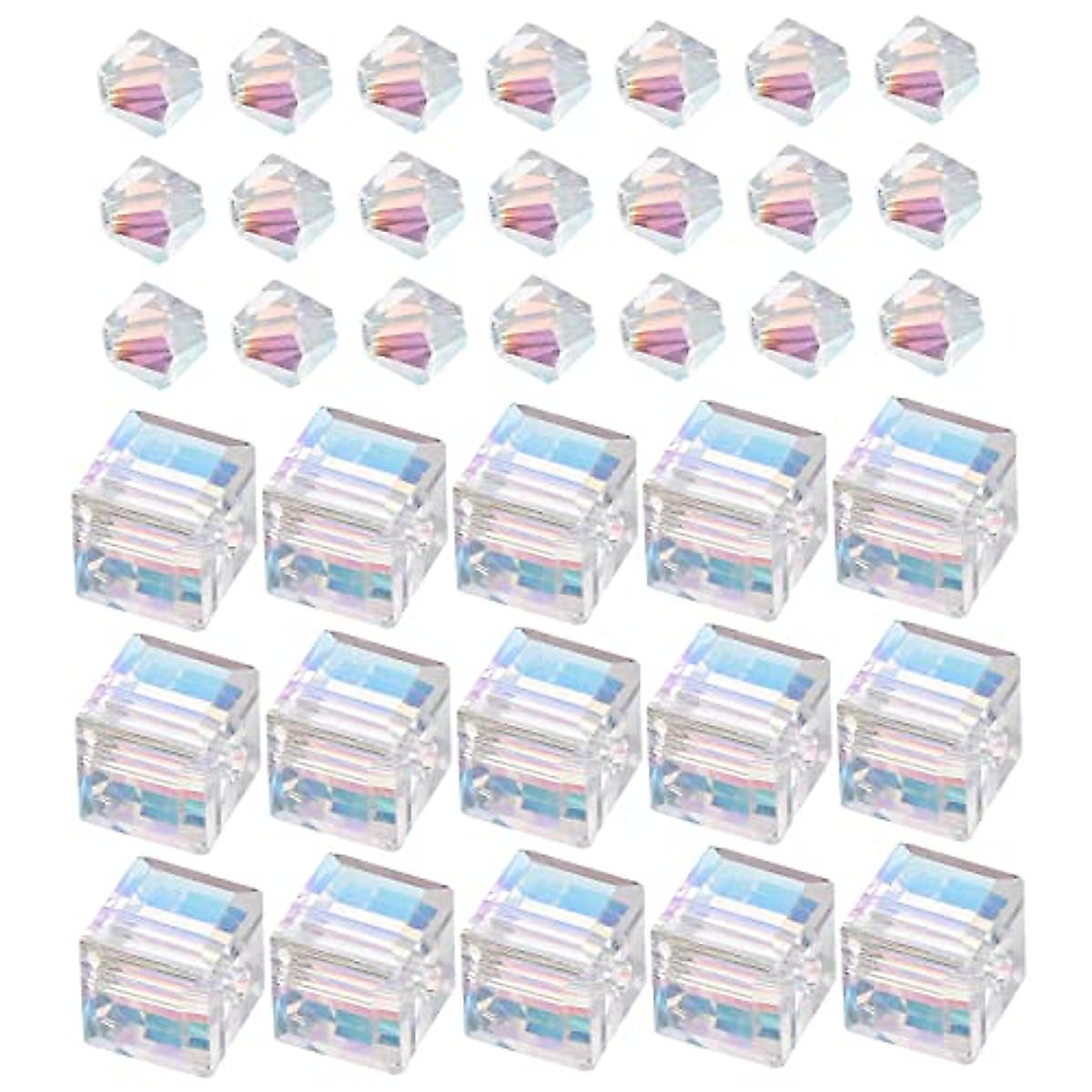 360 Pcs Jewelry Beads Bracelet Beads Glass Earring Kit Beads Glass Beads for Bracelets Making Beads in Bulk Bracelet Making Beads Assorted Beads Bracelets Kit Beads Gemstone Beads