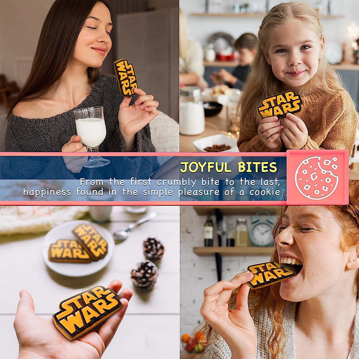 Cookie Cutter by 3DForme, SW Serias Baking Cake Fondant Frame Mold for Buscuit