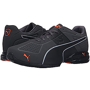 PUMA Mens Cell Surin 2 Cross Trainer, MATTE Asphalt-PUMA Mens Black-Shocking Orange, 9.5