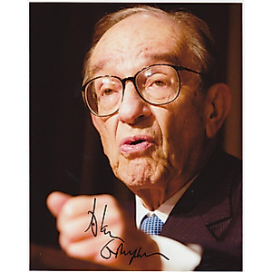 Kirkland Signature Alan Greenspan 8 X 10 Photo Display Autograph on Glossy Photo Paper