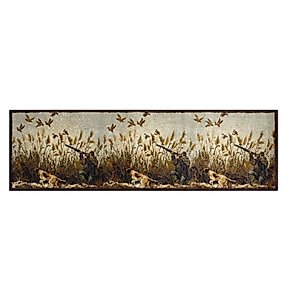 Duck Bird Hunting Scene Area Rug (2 Feet 2 Inch X 7 Feet 2 Inch Runner)