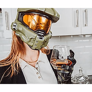 Halo Infinite Master Chief Helmet 6-Piece Whiskey Decanter Set with Glasses