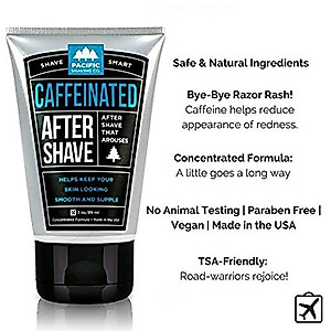 Pacific Shaving Company Daily Shave Regimen Set - Bamboo Pre-Shave Scrub, 3 oz (1 Unit) | Natural Shaving Cream, 3.4 oz (1 Unit) | Caffeinated Aftershave, 3.4 oz (1 Unit)