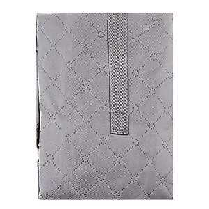 Missouri Star Blanket Storage Bag for Quilts Queen Size | Foldable Bedding Storage Bags with Zipper Clear Window | Large Fabric Tote with Handle for Underbed Storage