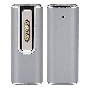 Watris Veiyi USB C to Magnetic T-Tip Adapter, Female Type-C to Magnetic 2 Converter, 5A Type-C PD Power Fast Charging Adapter for OS X Laptop(Silver)