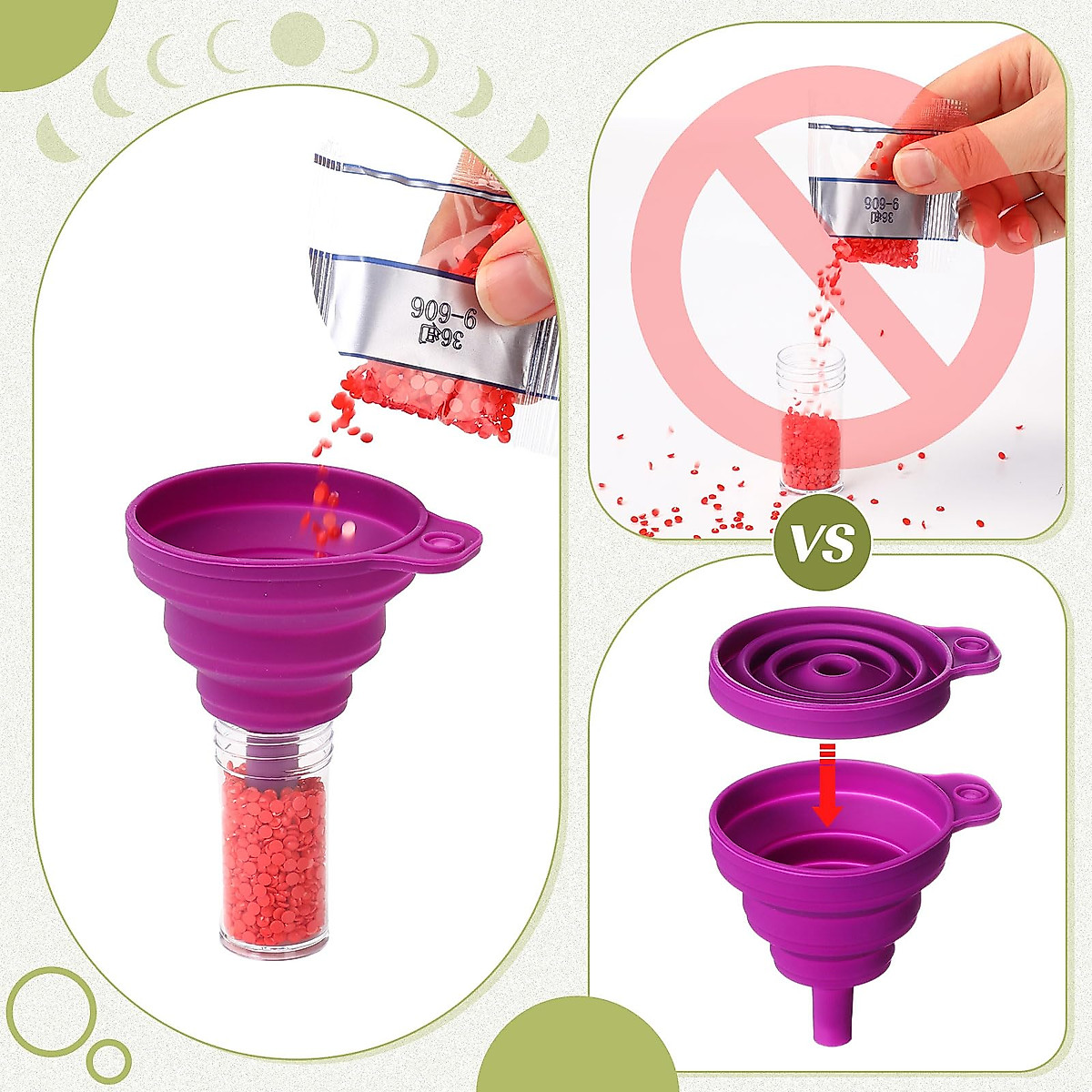 Willinglong Diamond Painting Storage Containers with 42 Grids Bead Organizer with Diamond Painting Accessories for Diamond Art Storage DIY Diamond Art Craft Jewelry Bead Storage