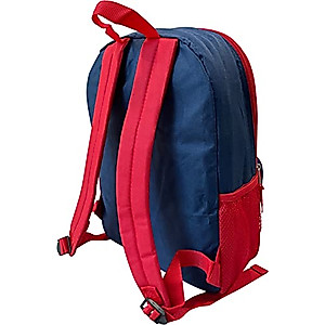 Spider-Man 15 Inch Kids Backpack With Removable Lunch Box Set (Navy Blue-Red)