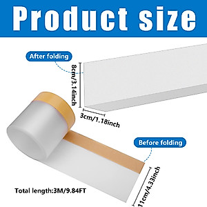Toy Blocker, PVC Under Sofa Toy Blocker Cuttable Under Couch Blocker, Self-Adhesive Gap Bumper Under Sofa,Toy Blocker Avoid Things Sliding Under Furniture (Transparent)