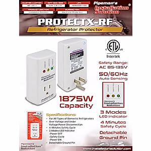 10 Pack 1800 Watts Refrigerator Voltage Protector Brownout Surge Appliance (New Model)