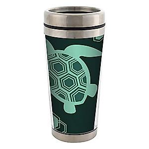 Colorful Turtles Stainless Steel 16 oz Travel Mug with Lid