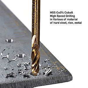 Eagles Double Ended Drill Bit Set - Pack of 10 HSS M35 1/8" Cobalt Twist Drill Bits