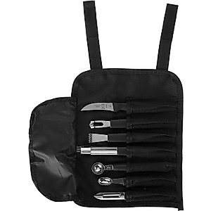 Mercer Culinary 8-Piece Garnishing Kit,Black